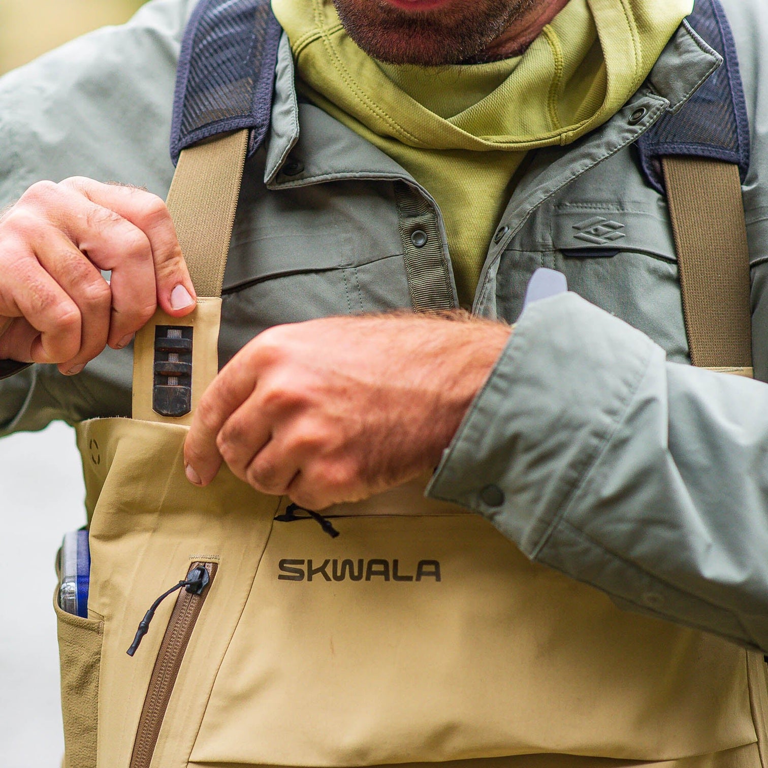 Backeddy Wader | Waders with Removable Knee Pads | Skwala Fishing